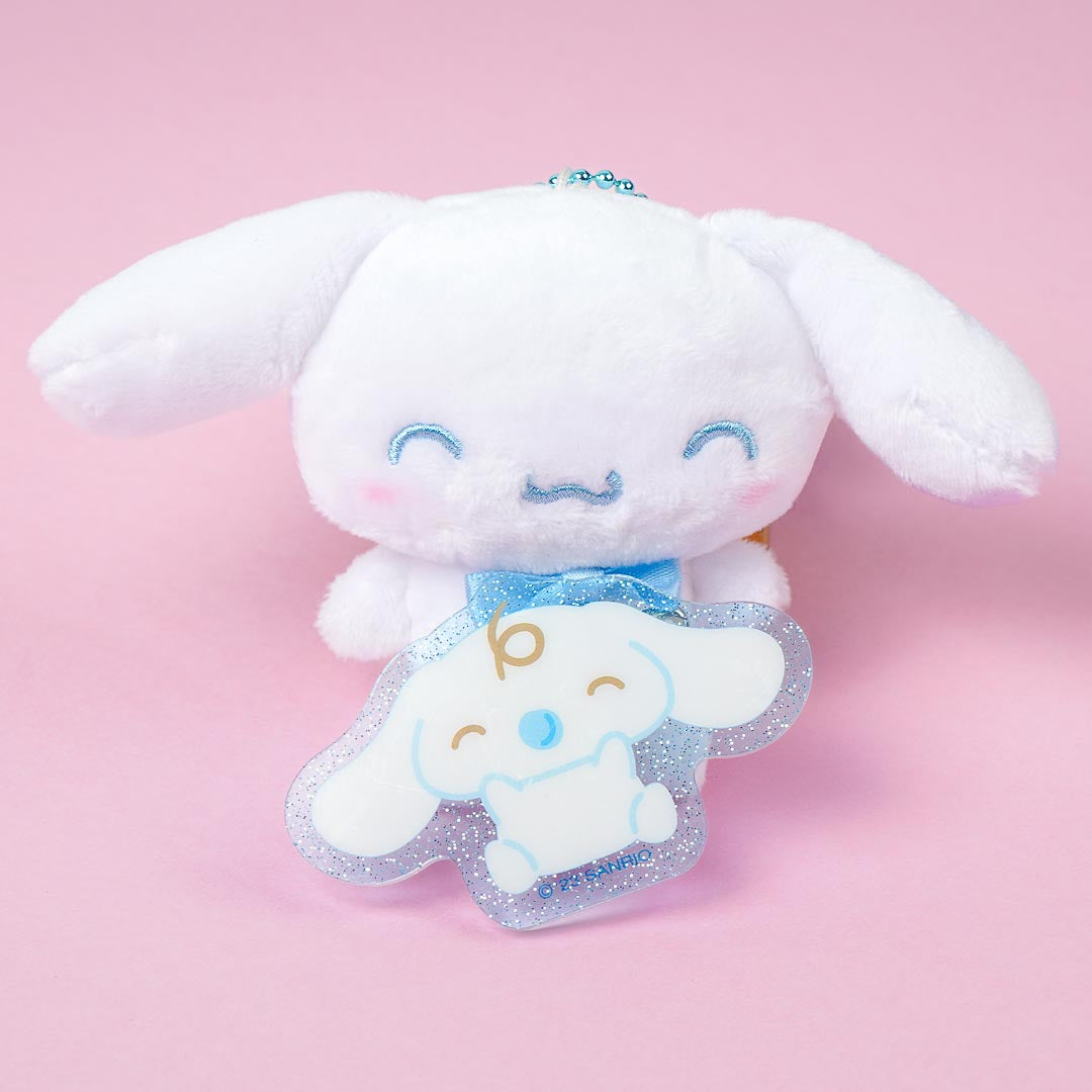 Cinnamoroll & Milk Plush Charm With Acrylic Badge – Blippo