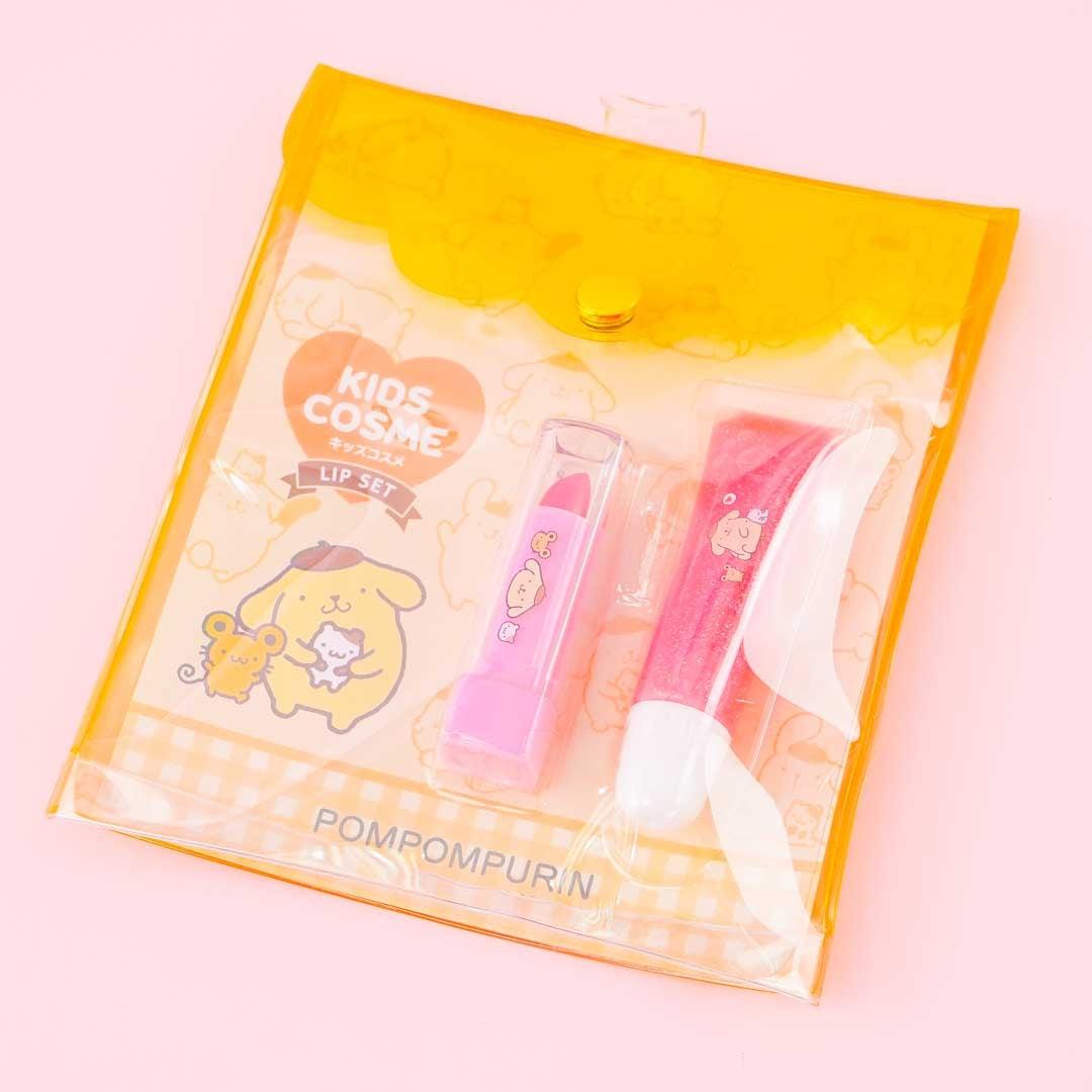 Pompompurin Lipstick And Gloss Set Blippo