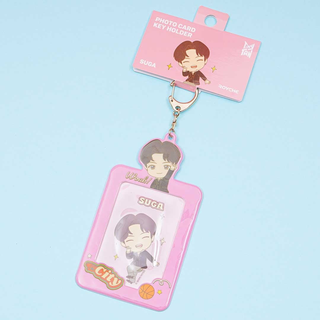 BTS TinyTAN Photo Card Key Holder - SUGA – Blippo