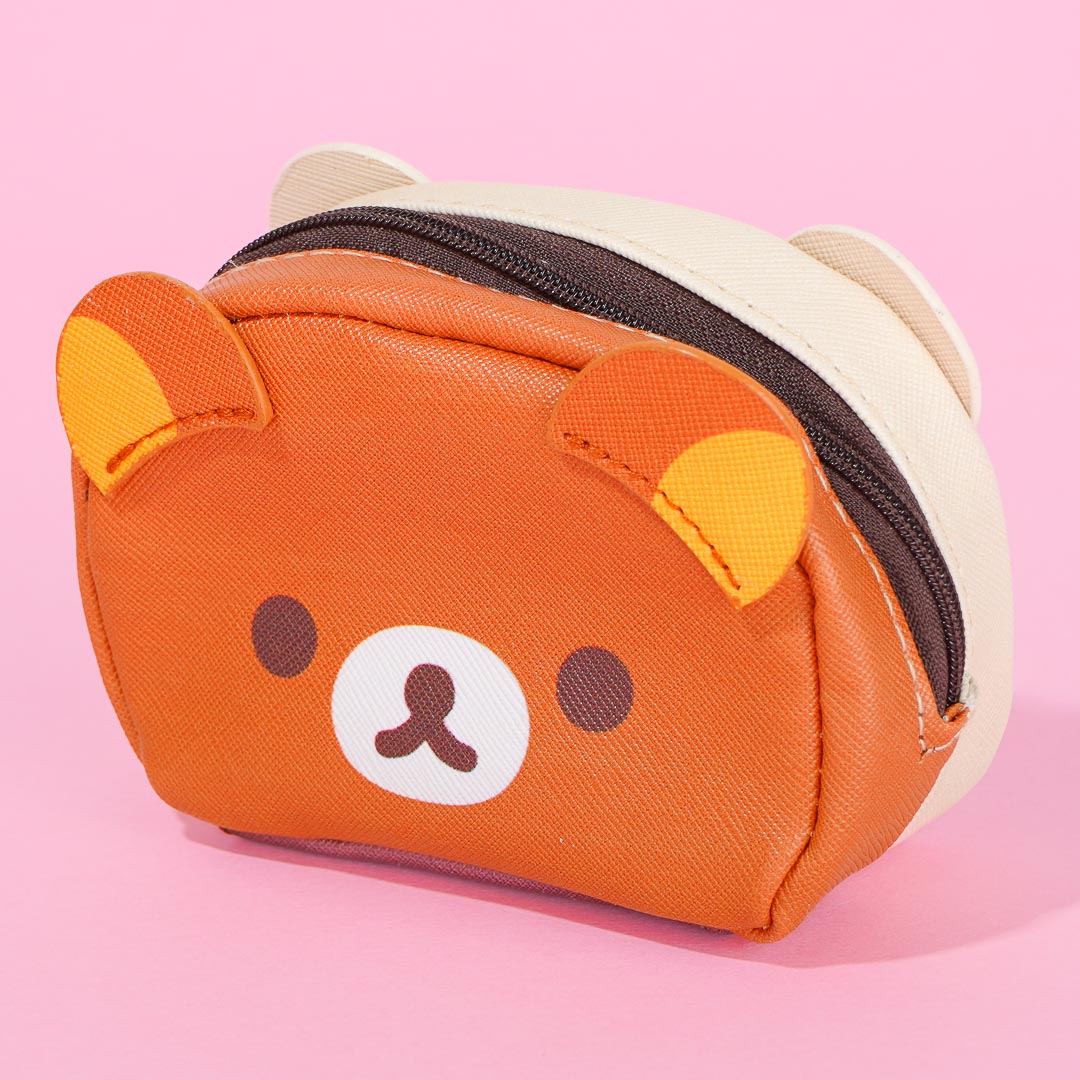 Rilakkuma & Korilakkuma Face Double-Sided Pouch – Blippo