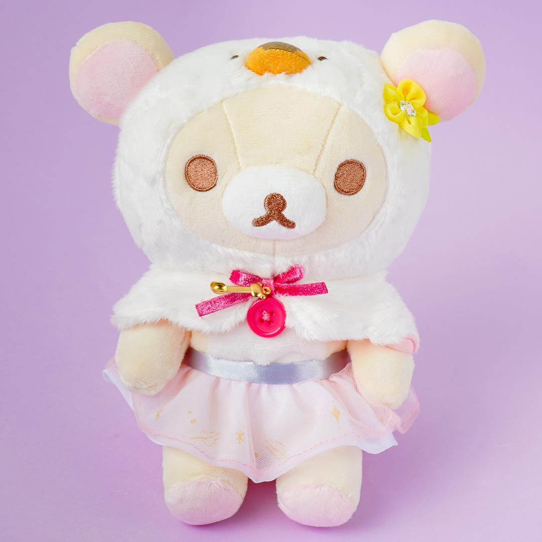 Rilakkuma Swan & Golden Flower Plushie - Korilakkuma / Medium – Blippo