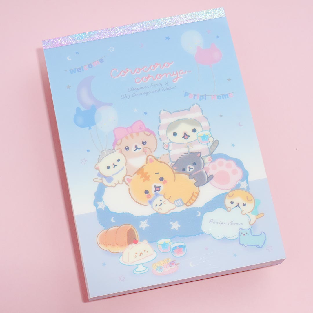 Corocoro Coronya Cat Sleepover Memo Pad – Blippo