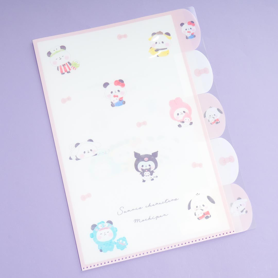 Sanrio Characters x Mochi Mochi Panda Die-Cut Clear Index Folder – Blippo