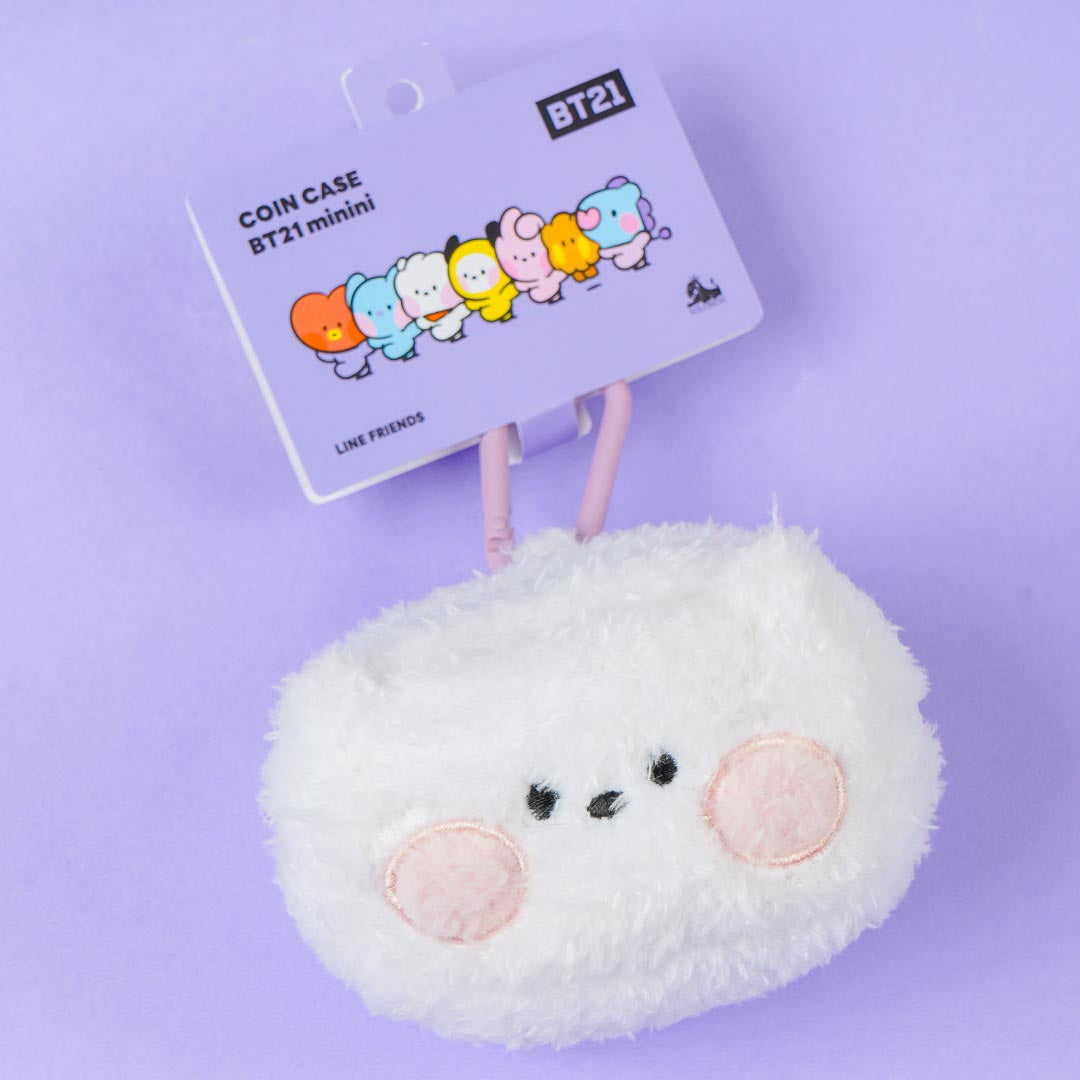 BT21 Fluffy Coin Purse With Carabiner - RJ – Blippo