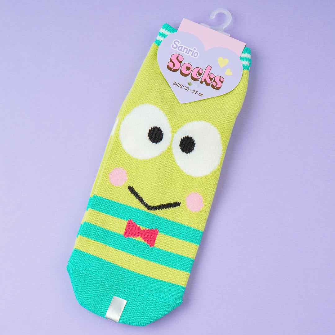 Keroppi Peekaboo Striped Ankle Socks – Blippo