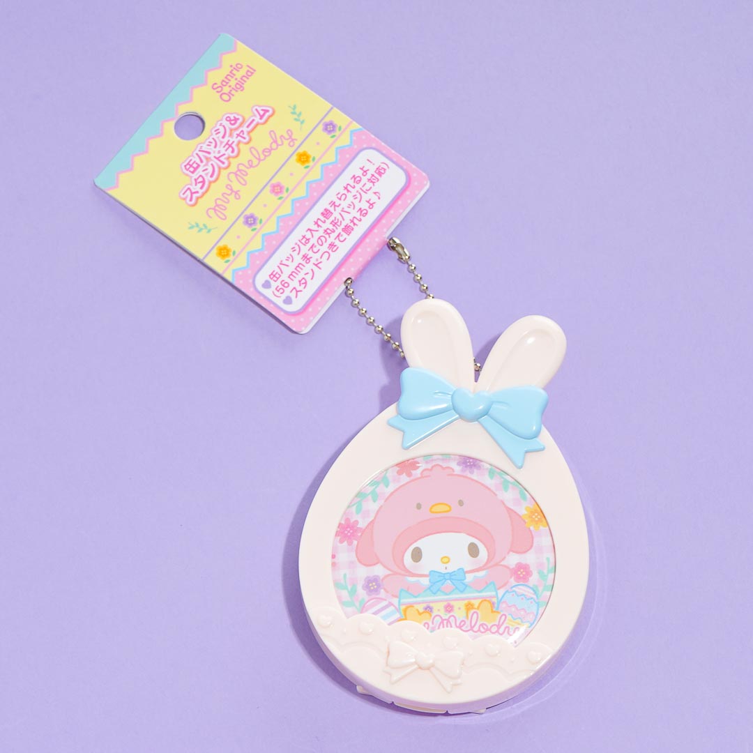 My Melody Easter Bunny 2-Way Charm With Badge – Blippo