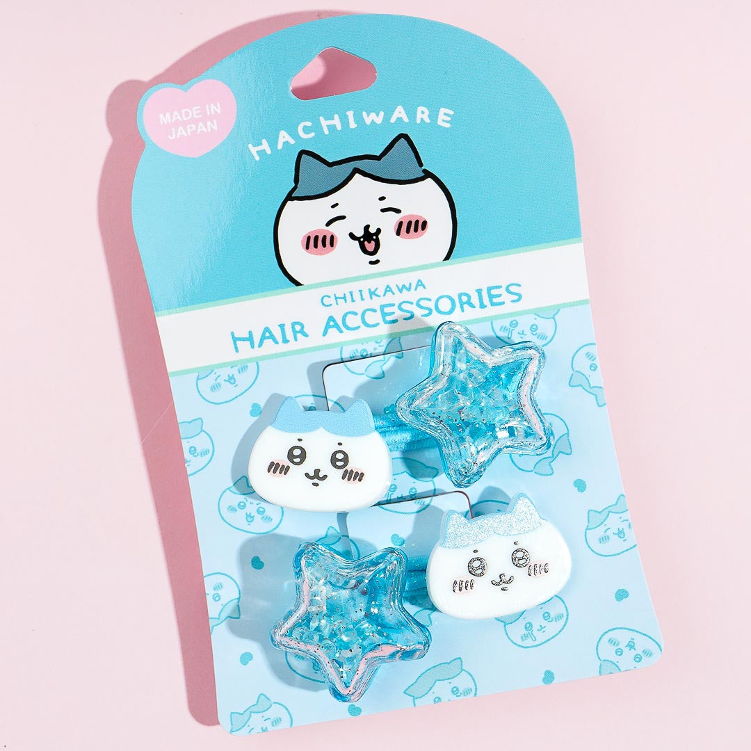 Chiikawa Glittery Hachiware Star Hair Tie Set - 2 pcs – Blippo