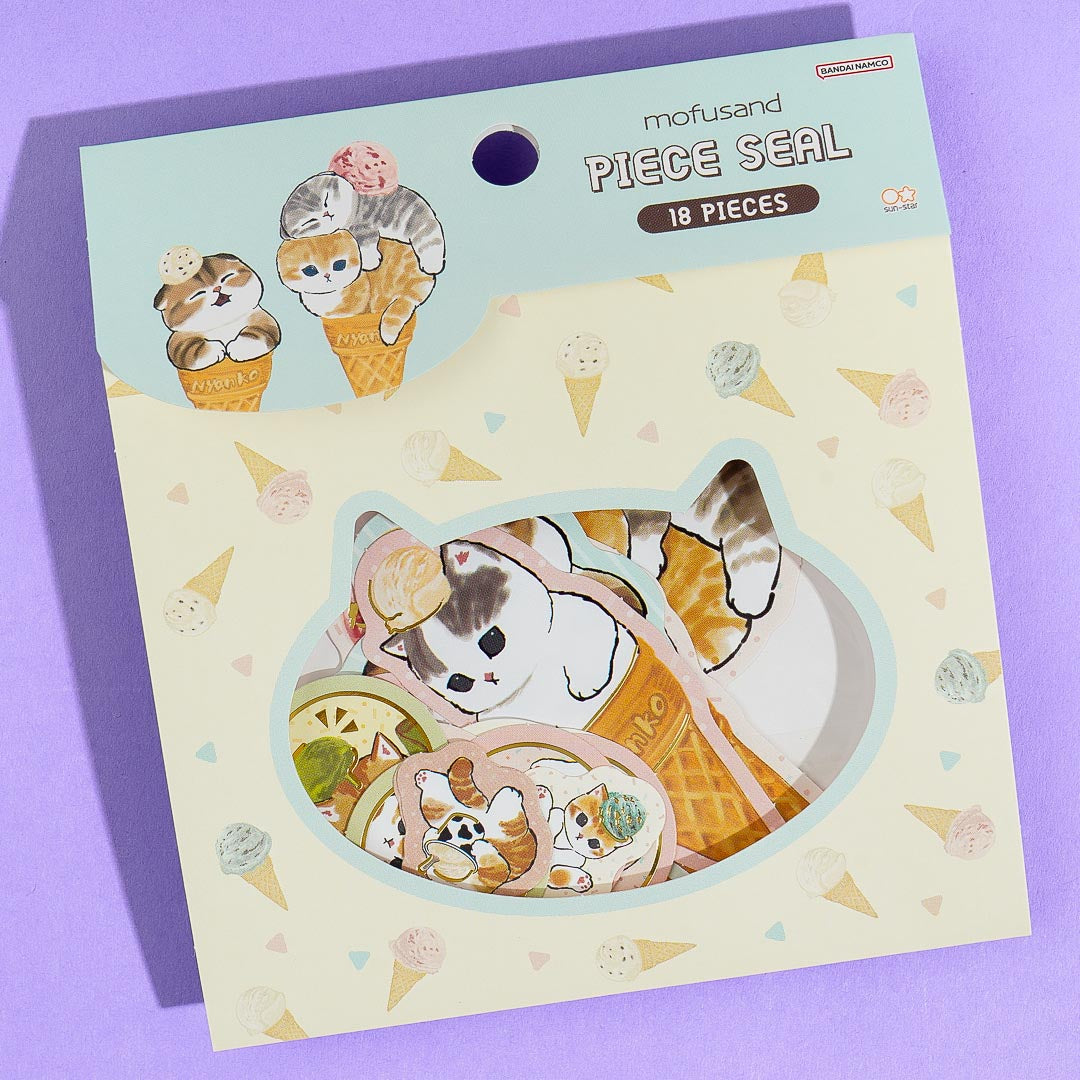 Mofusand Neko Ice Cream Sticker Flakes – Blippo