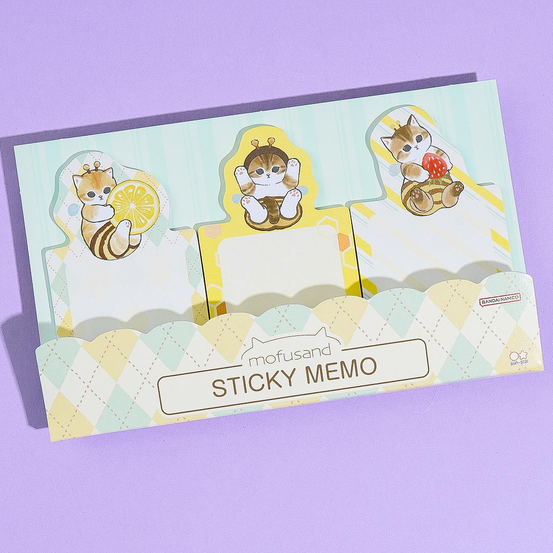 Mofusand Honey Bee Sticky Notes Set – Blippo