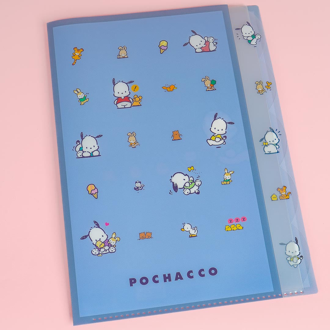Pochacco Outdoor Fun Multi Pocket A4 File Folder – Blippo