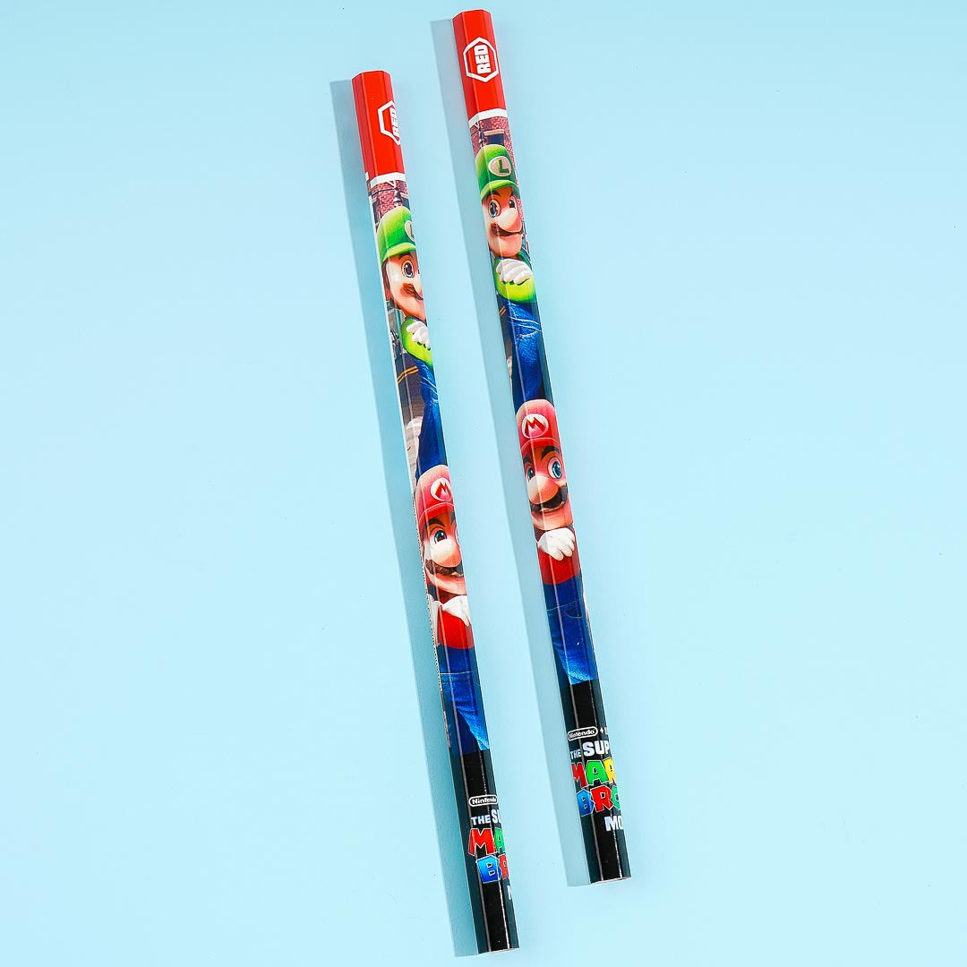 Super Mario Hexagon Pencil Set - Red – Blippo