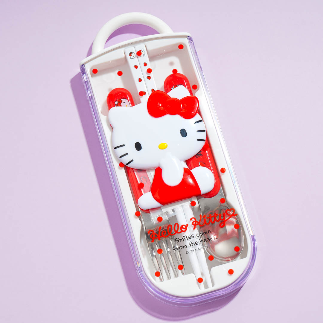 Hello Kitty Polka Dots Utensil Set – Blippo