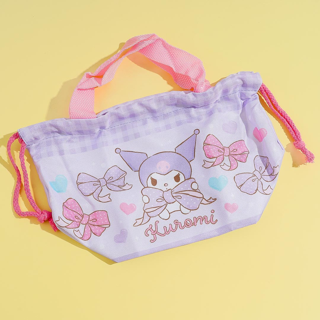 Kuromi Ribbons Drawstring Handbag – Blippo