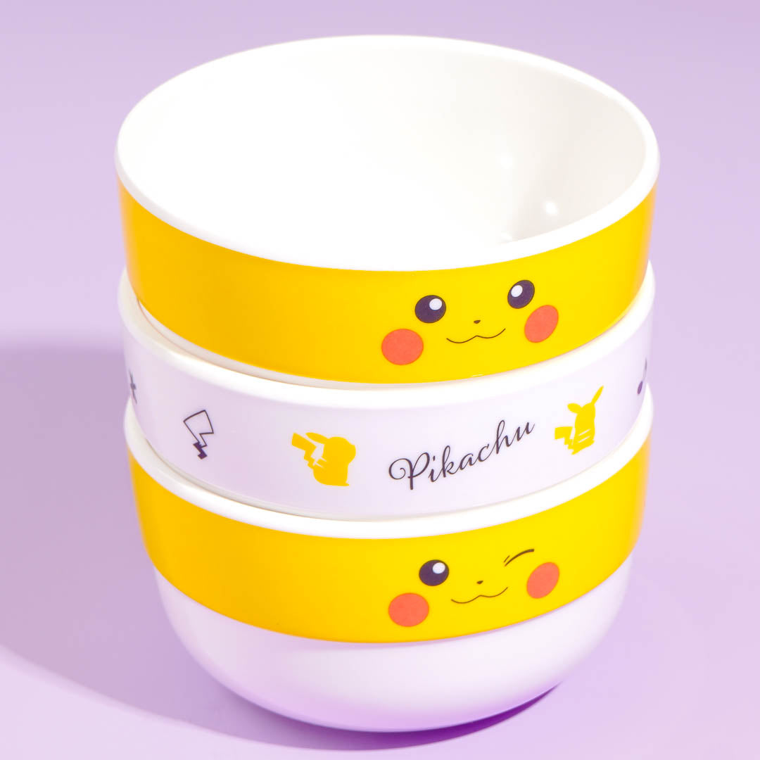Pokemon Pikachu Melamine Bowl Set - 3 pcs – Blippo