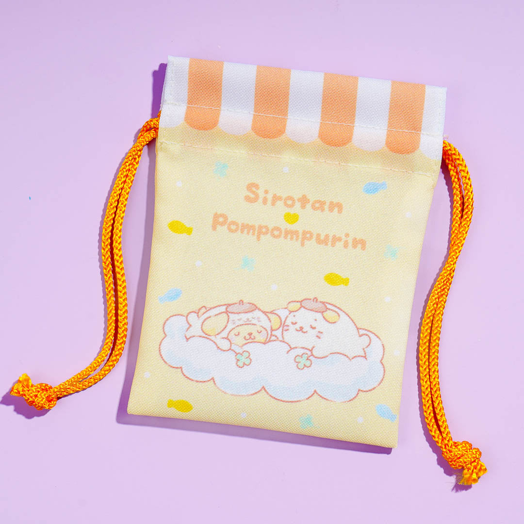 Pompompurin x Sirotan Cloud Bed Drawstring Pouch – Blippo
