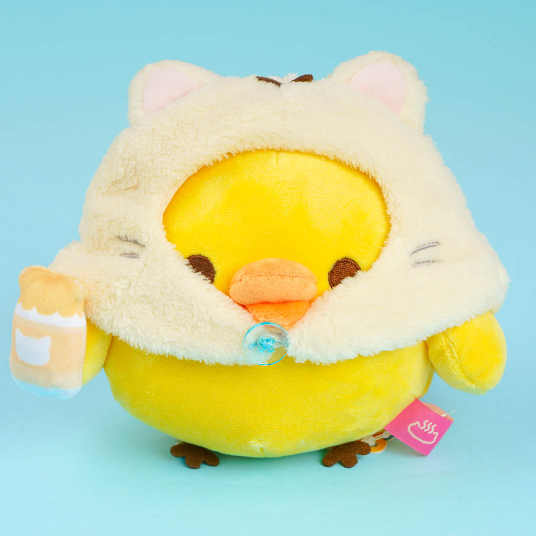 Rilakkuma Neko Neko No Yu Plushie - Kiiroitori / Medium – Blippo