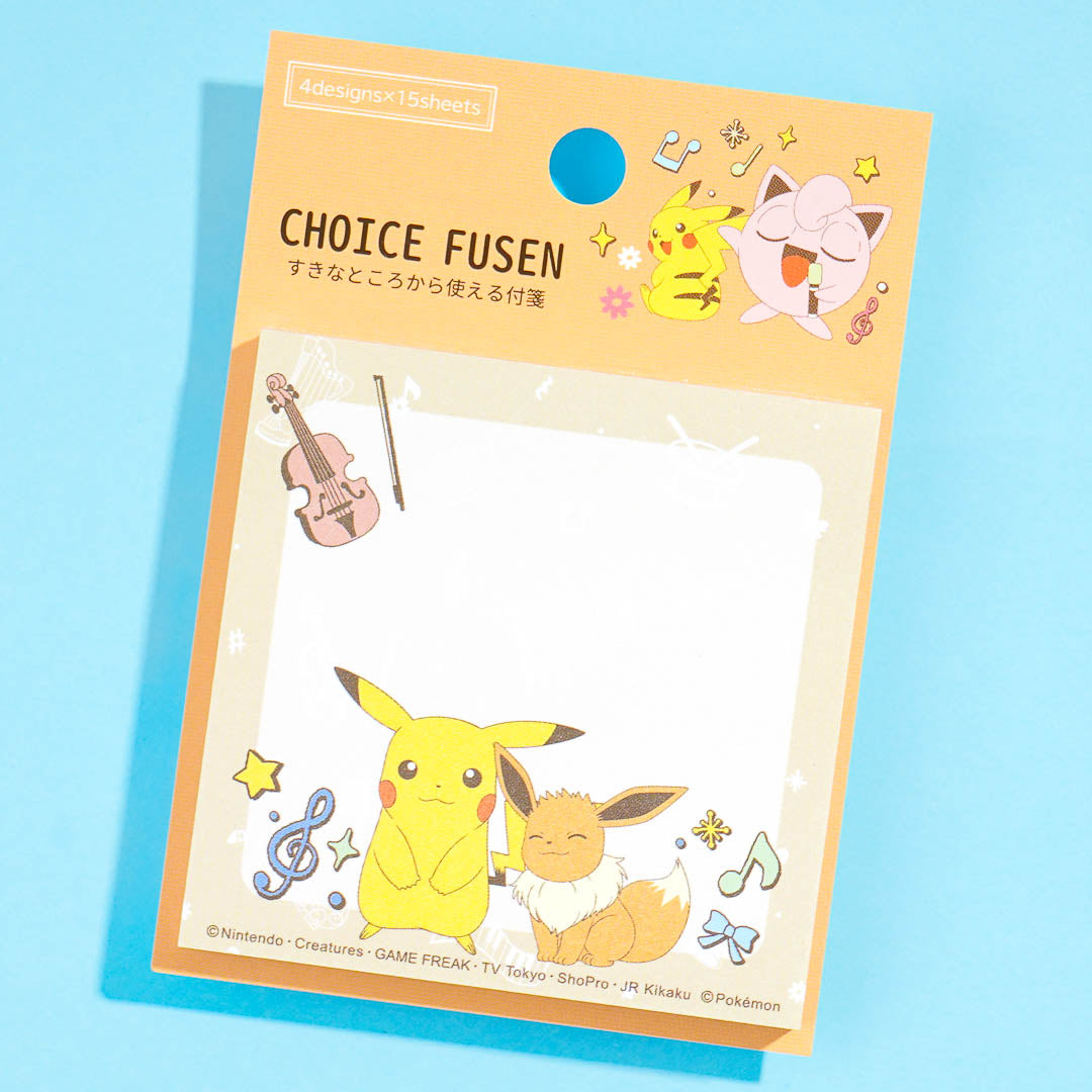 Pokemon Choice Fusen Music Memo Pad – Blippo