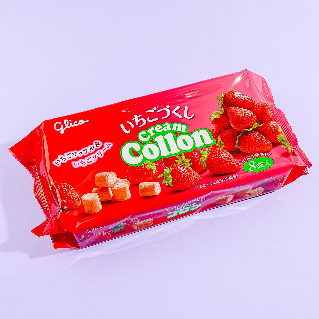 Glico Collon Biscuit Roll Family Pack - Strawberry – Blippo