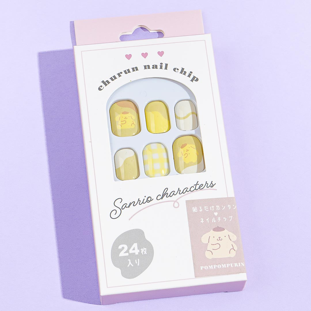 Pompompurin Stick-On Nail Tips - Short – Blippo