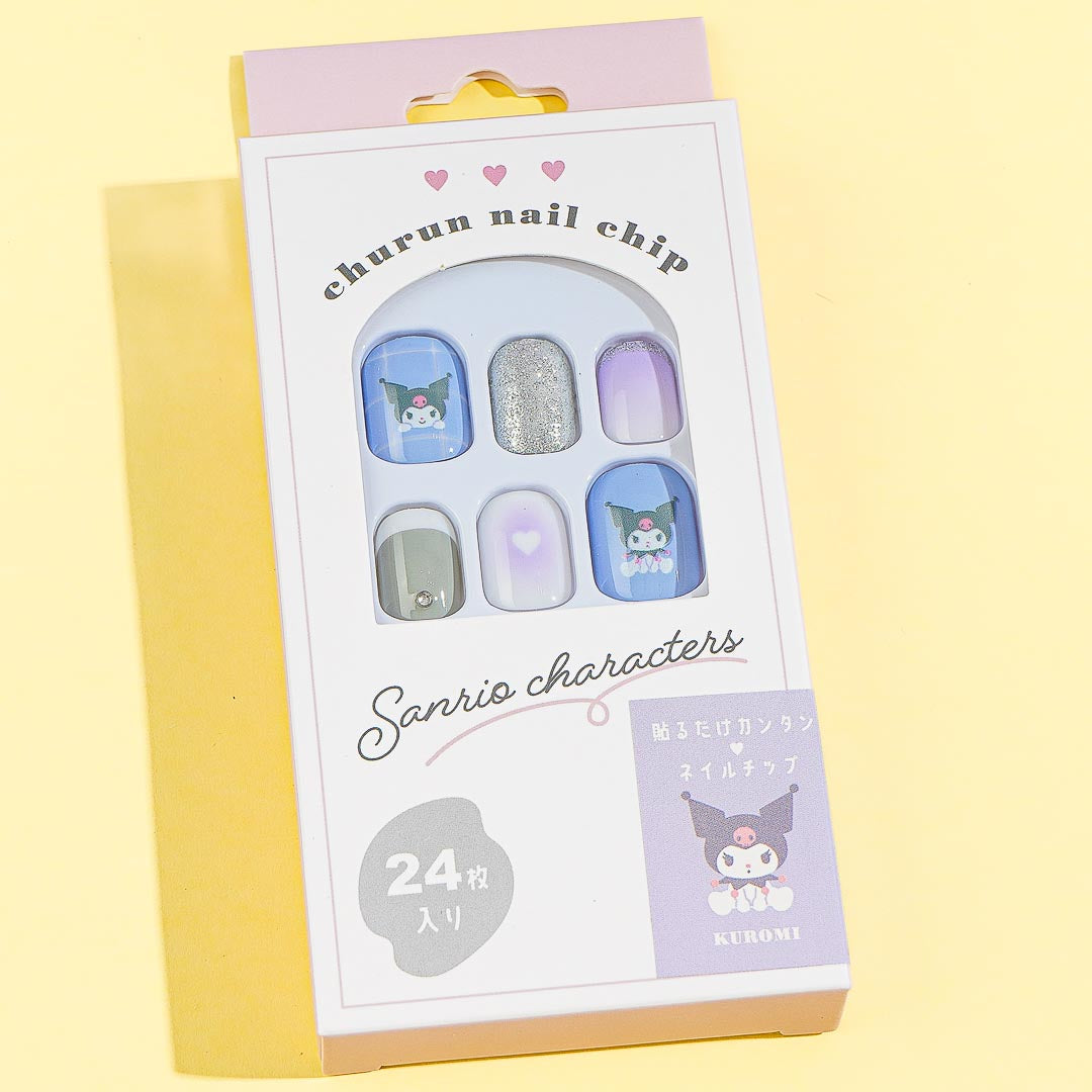 Kuromi Stick-On Nail Tips - Short – Blippo