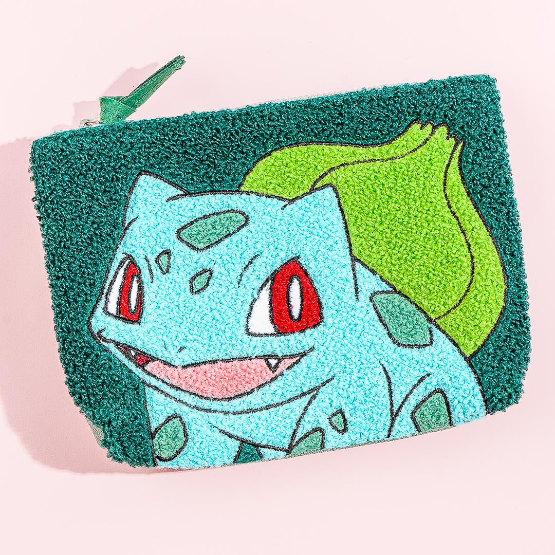 Pokemon 3-Pocket Fuzzy Pouch - Bulbasaur – Blippo