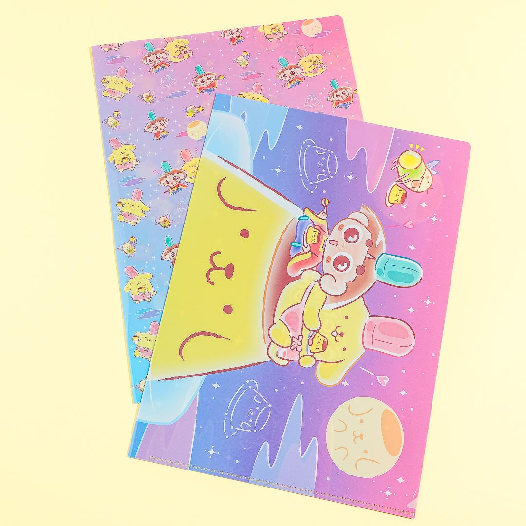 Ojarumaru x Pompompurin A4 File Folder Set - 2 pcs – Blippo