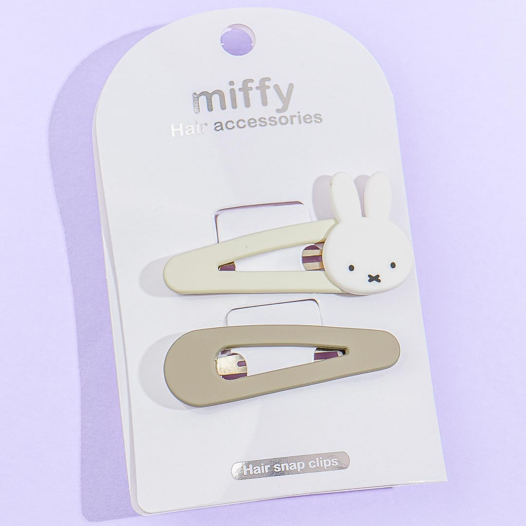 Miffy Grayscale Hair Snap Clips – Blippo