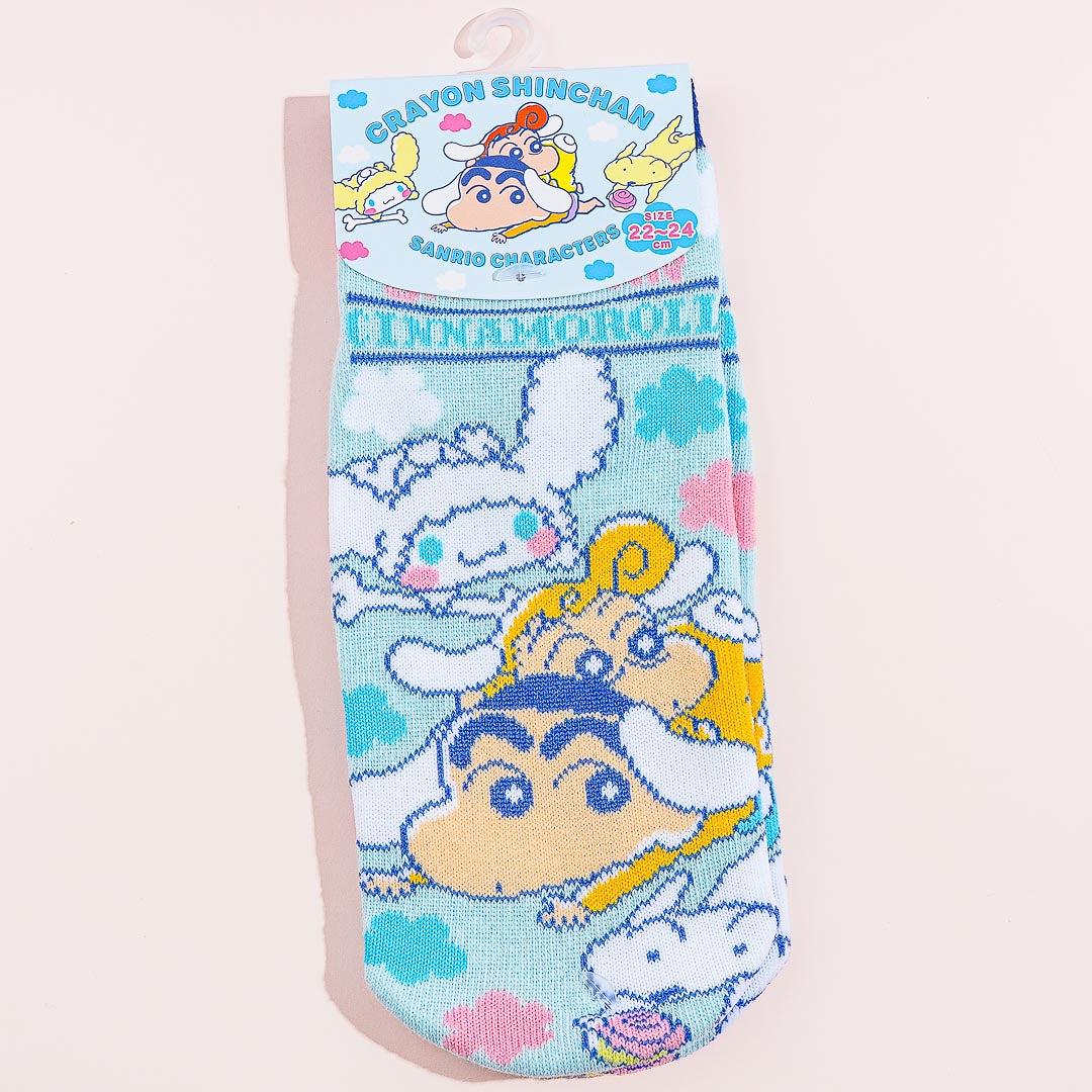 Crayon Shin-Chan x Cinnamoroll Jacquard Socks – Blippo