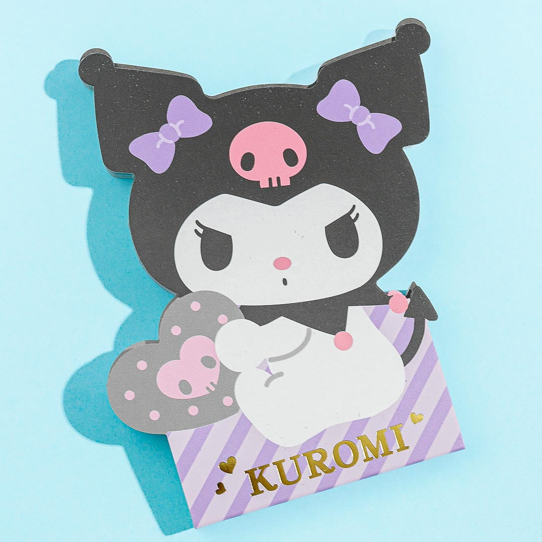 Kuromi Heart Hug Die-Cut Memo Pad – Blippo
