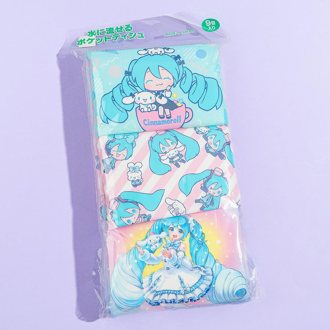 Cinnamoroll x Hatsune Miku Pocket Tissue Set - 3 pcs – Blippo