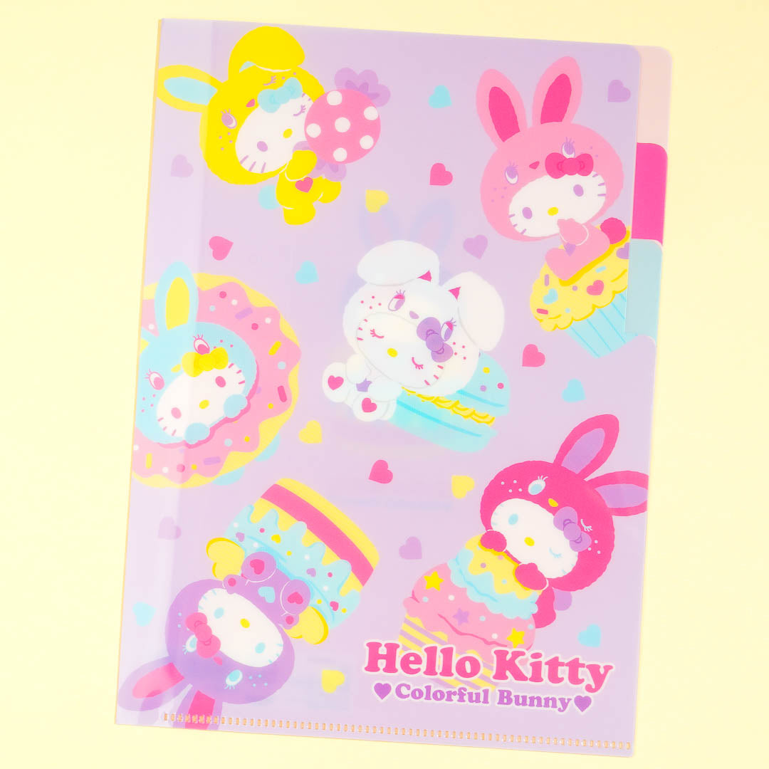 Hello Kitty Colorful Bunny Multi-Slot A5 File Folder – Blippo