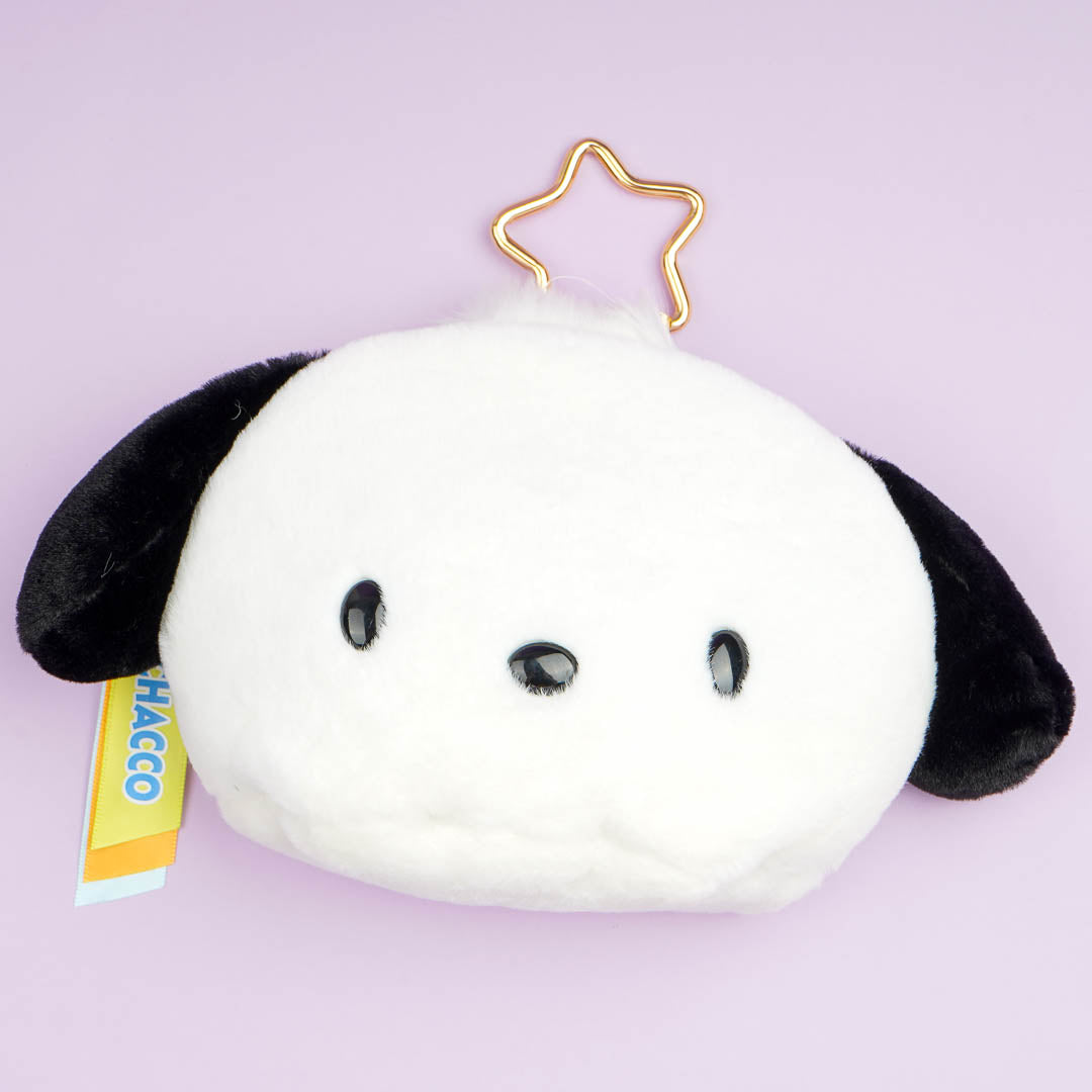 Pochacco Face Plushie Pouch With Window – Blippo