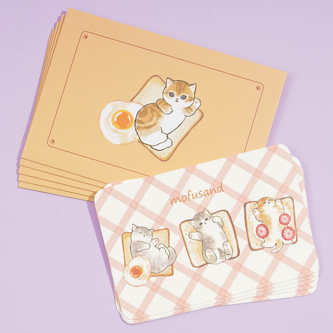 Mofusand Bread Cat Message Card & Envelope Set – Blippo