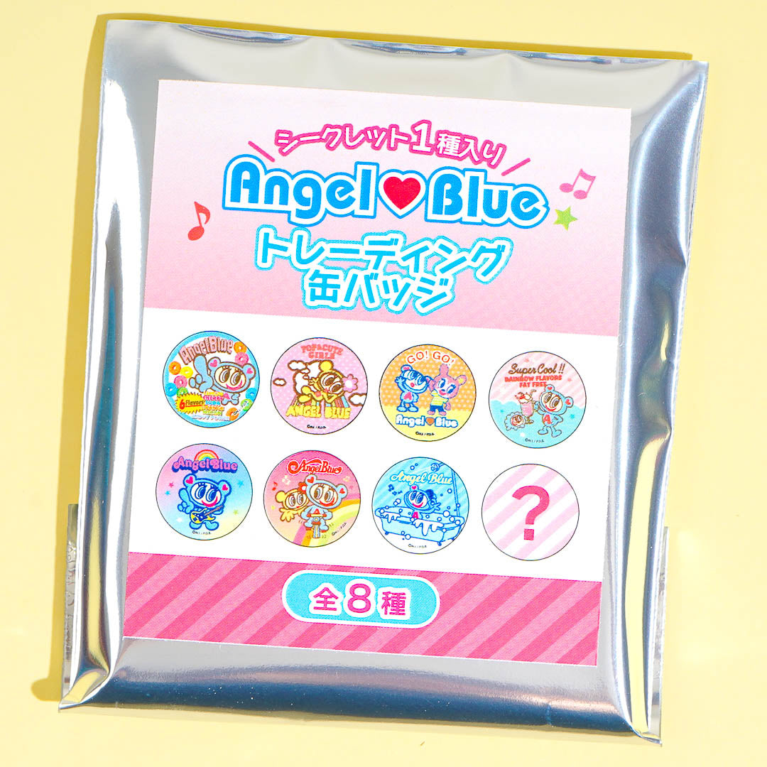 Angel Blue Retro Fun Trading Badges – Blippo