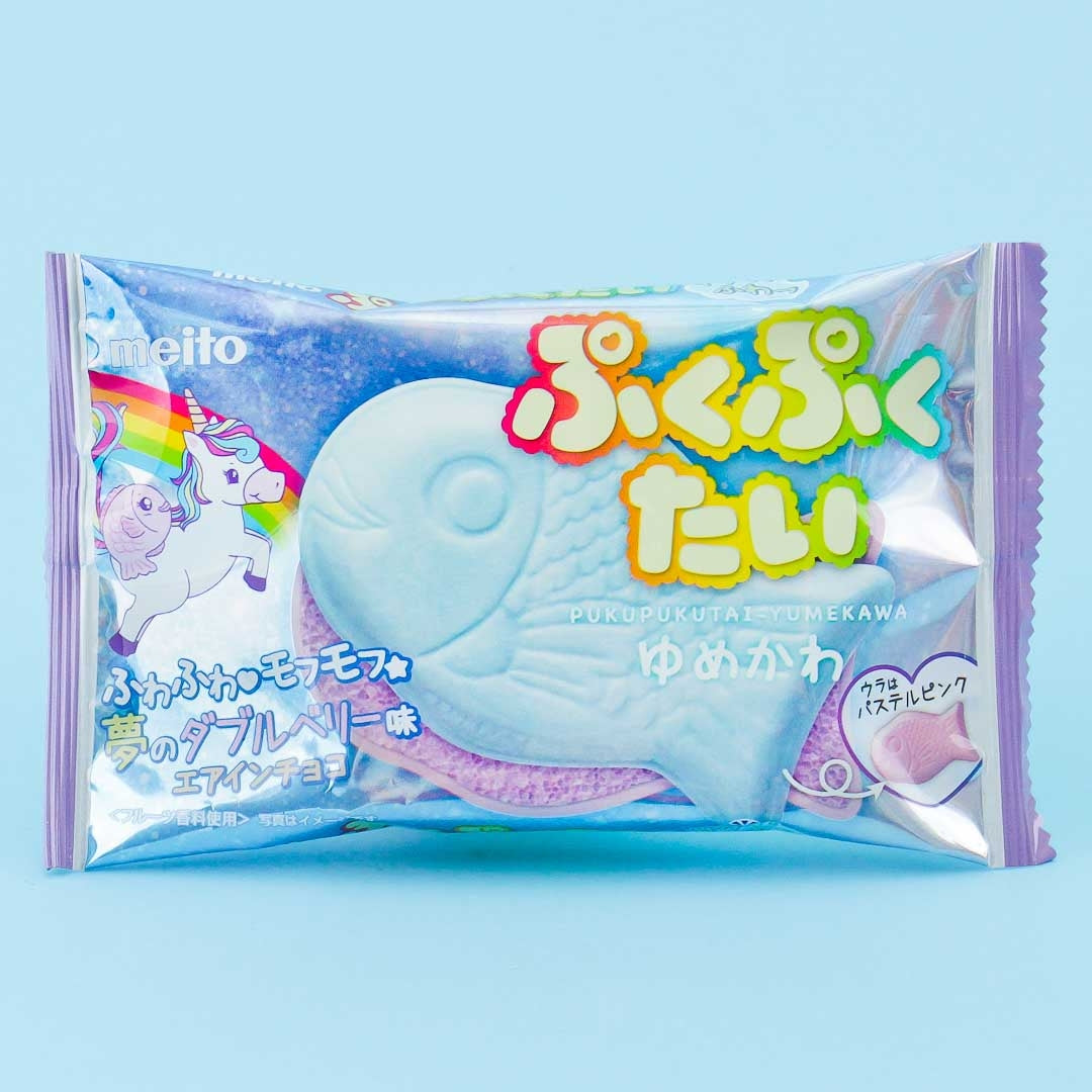 Meito Puku Puku Tai Yumekawa Fish Shaped Wafer - Double Berry – Blippo
