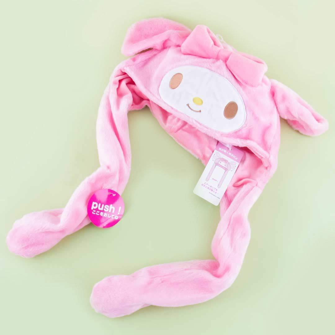 Fluffy My Melody Hat With Movable Ears – Blippo
