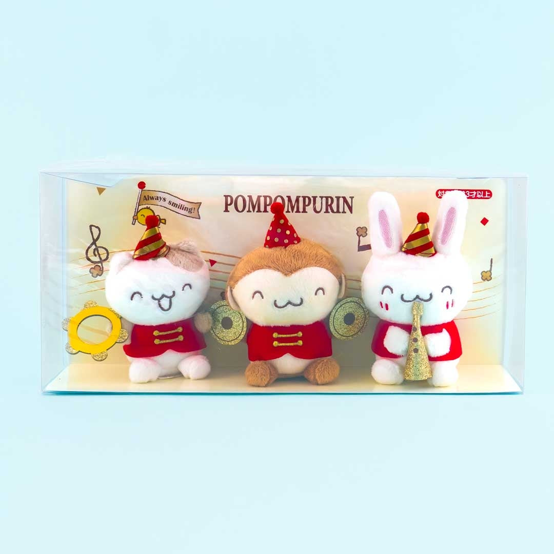 Pompompurin 25th Anniversary Marching Band Moving Plushie Set – Blippo