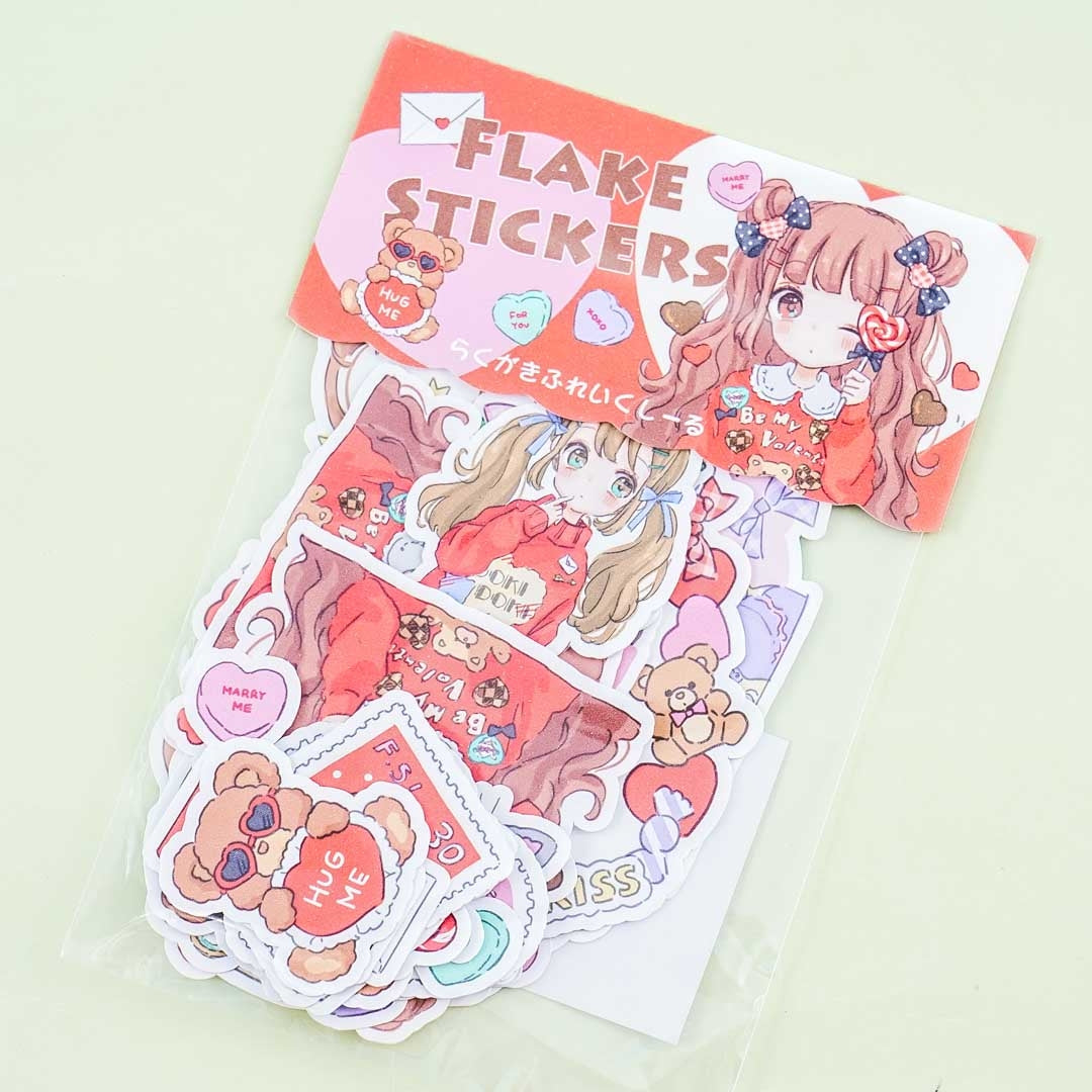 Fancy Surprise! Flake Stickers 05 - Valentine – Blippo