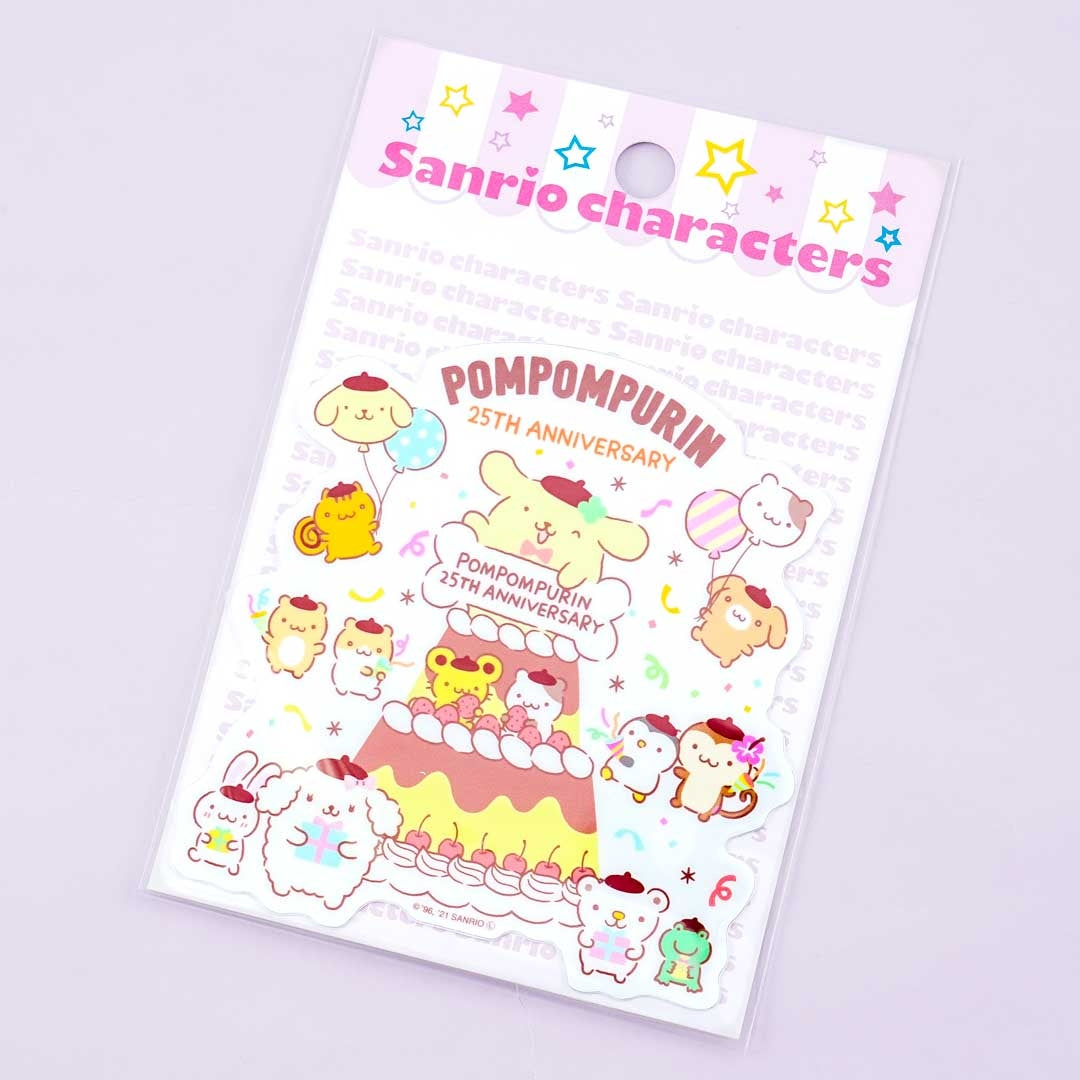Pompompurin 25th Anniversary Celebration Vinyl Sticker – Blippo