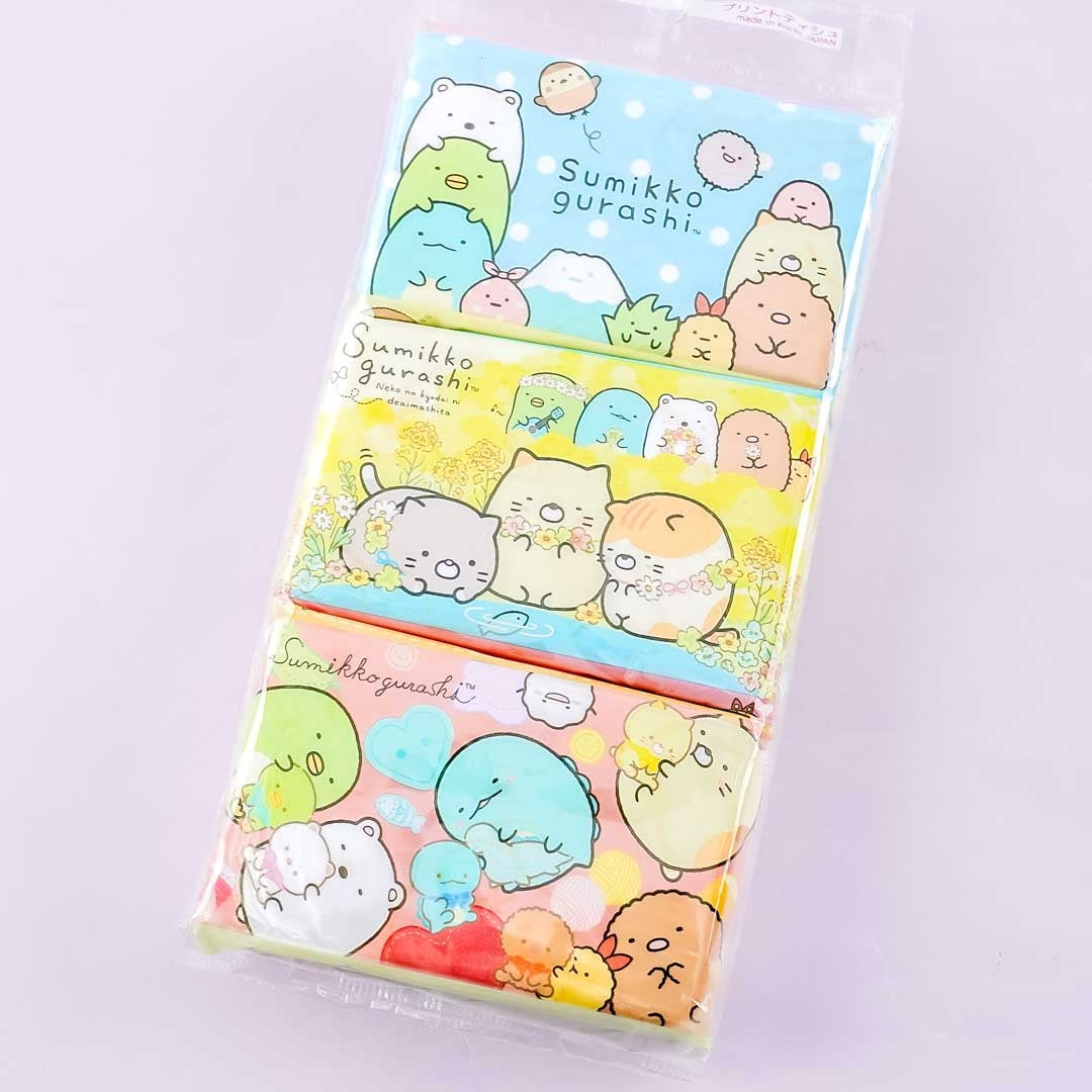 Sumikko Gurashi Pocket Tissue Set – Blippo