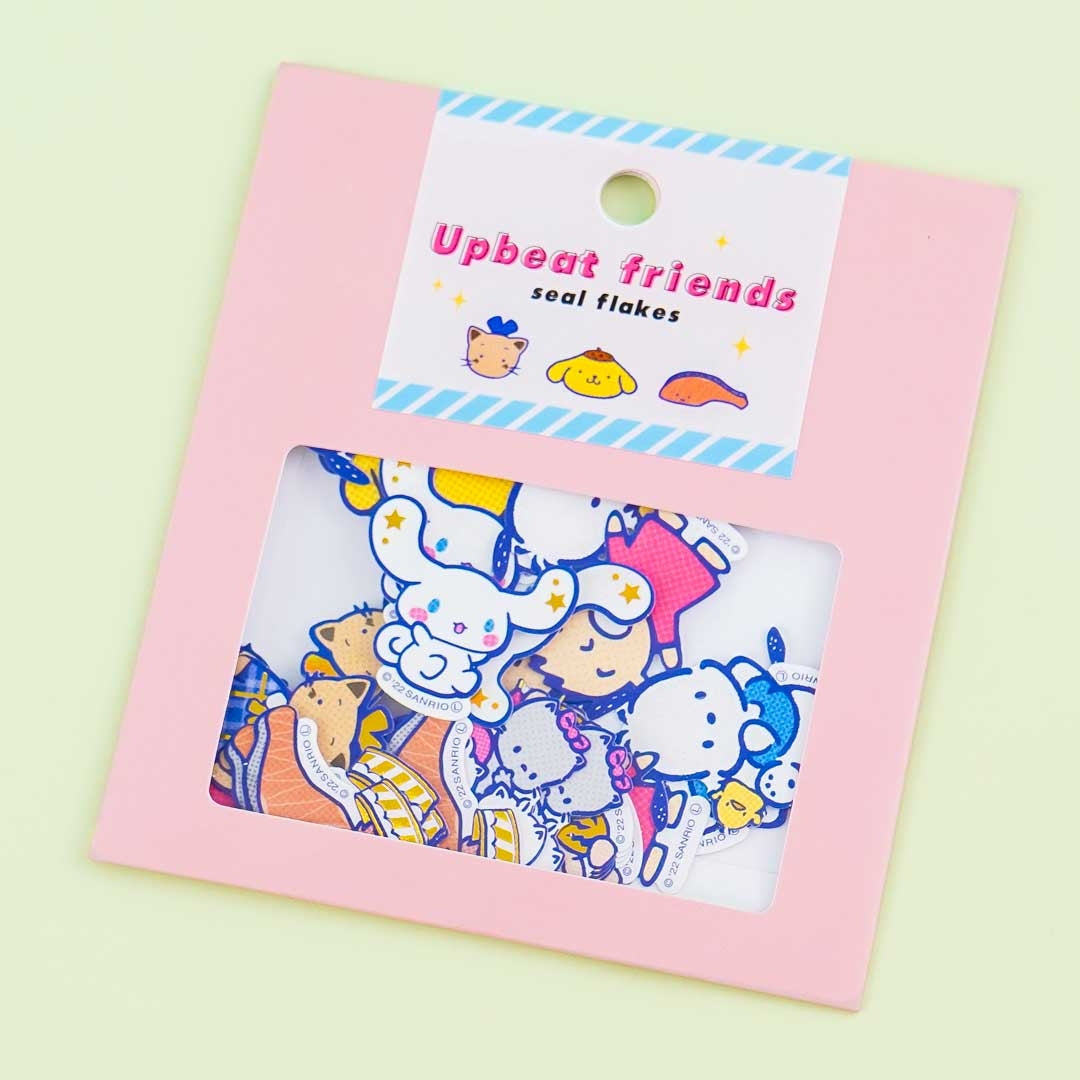 Sanrio Characters Upbeat Friends Sticker Flakes – Blippo