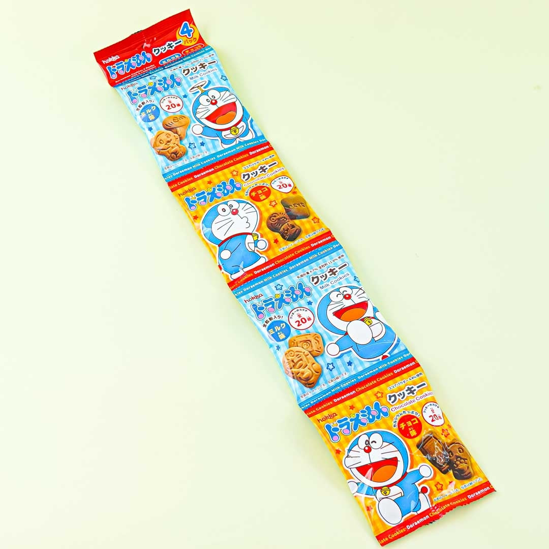 Doraemon Chocolate & Milk Character Cookies Set - 4 pcs – Blippo