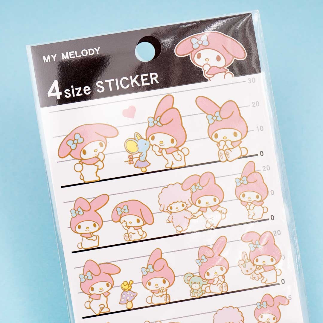 My Melody 4 Size Sticker Sheet – Blippo