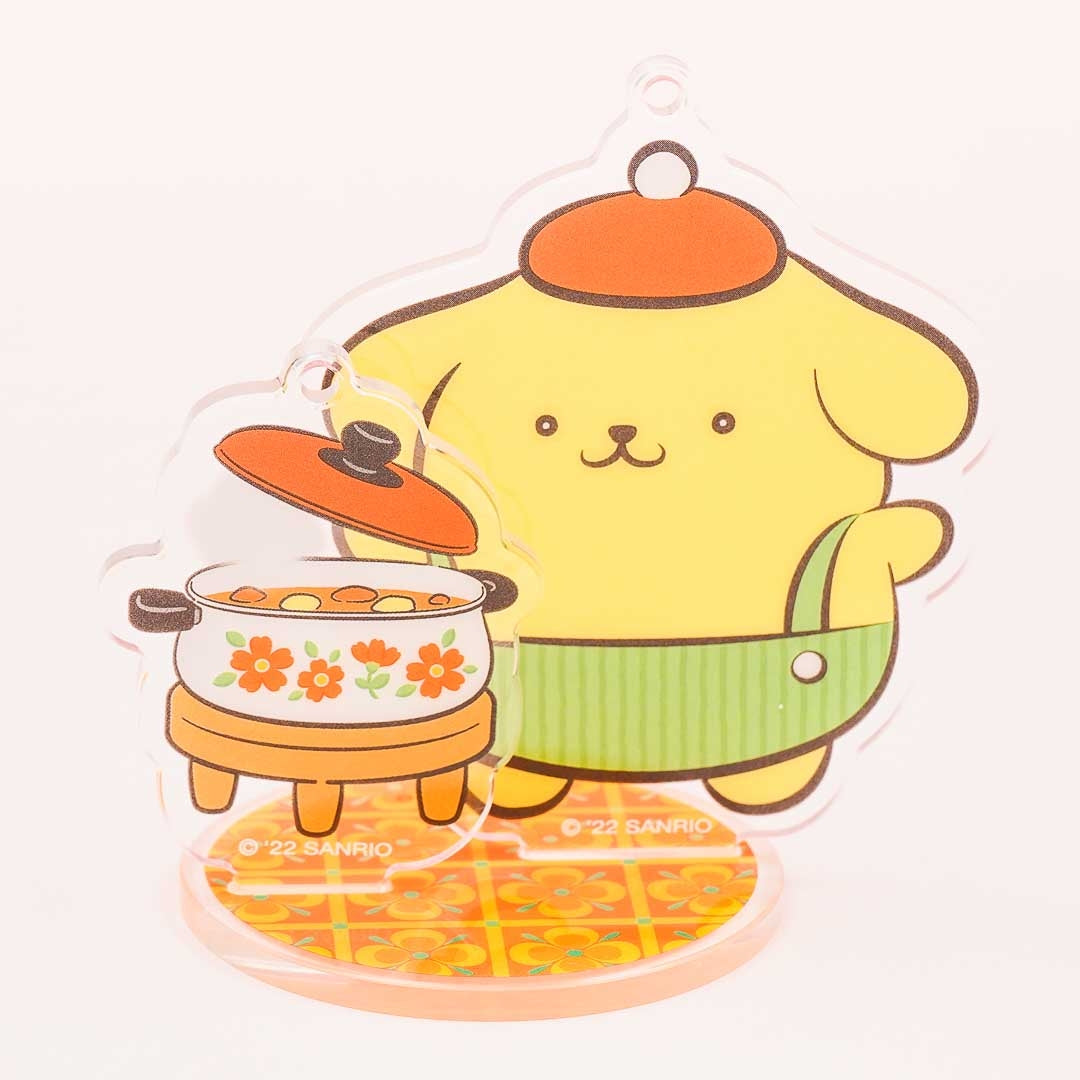 Pompompurin Cooking Time Acrylic Stand & Charm – Blippo