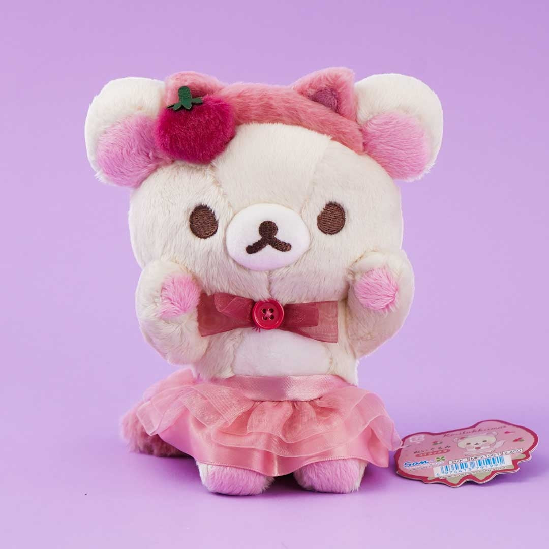 Rilakkuma and Strawberry Cat Plushie - Korilakkuma / Medium – Blippo